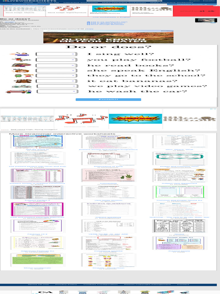 Do or Does Online Worksheet | PDF | Verb | English Language