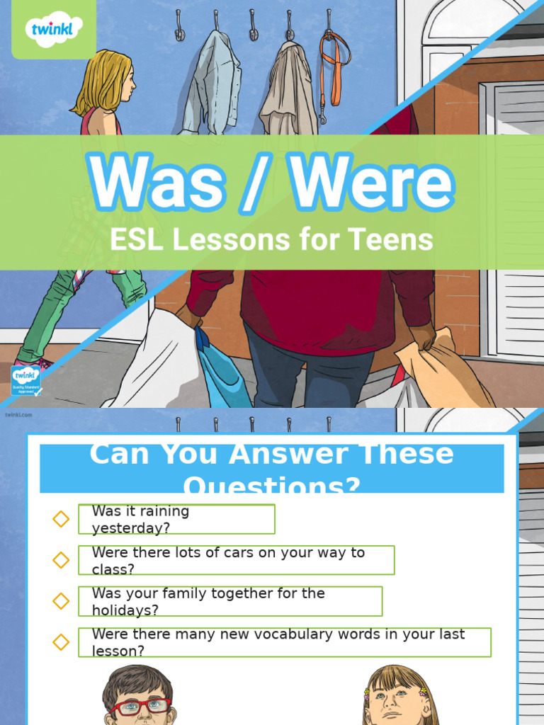 ESL Past Tense: Was and Were Exercises | PDF