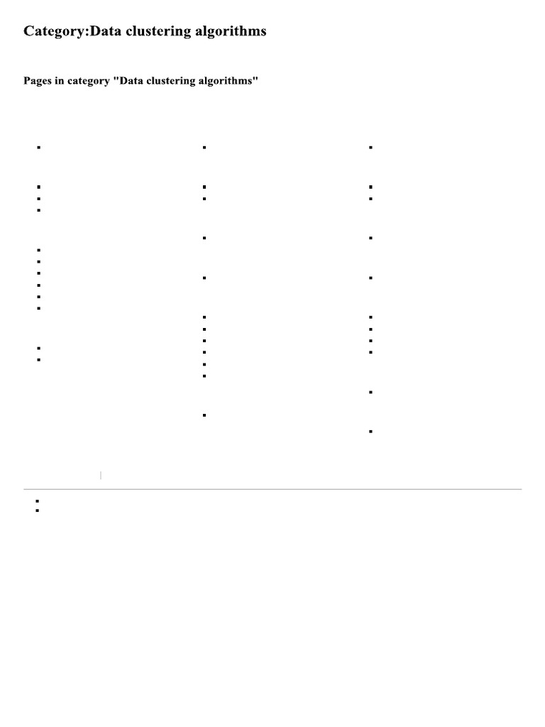 Category - Data Clustering Algorithms - Wikipedia, The Free ...