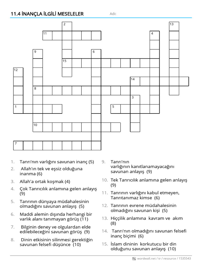 114inancla Ilgili Meseleler Bulmaca | PDF