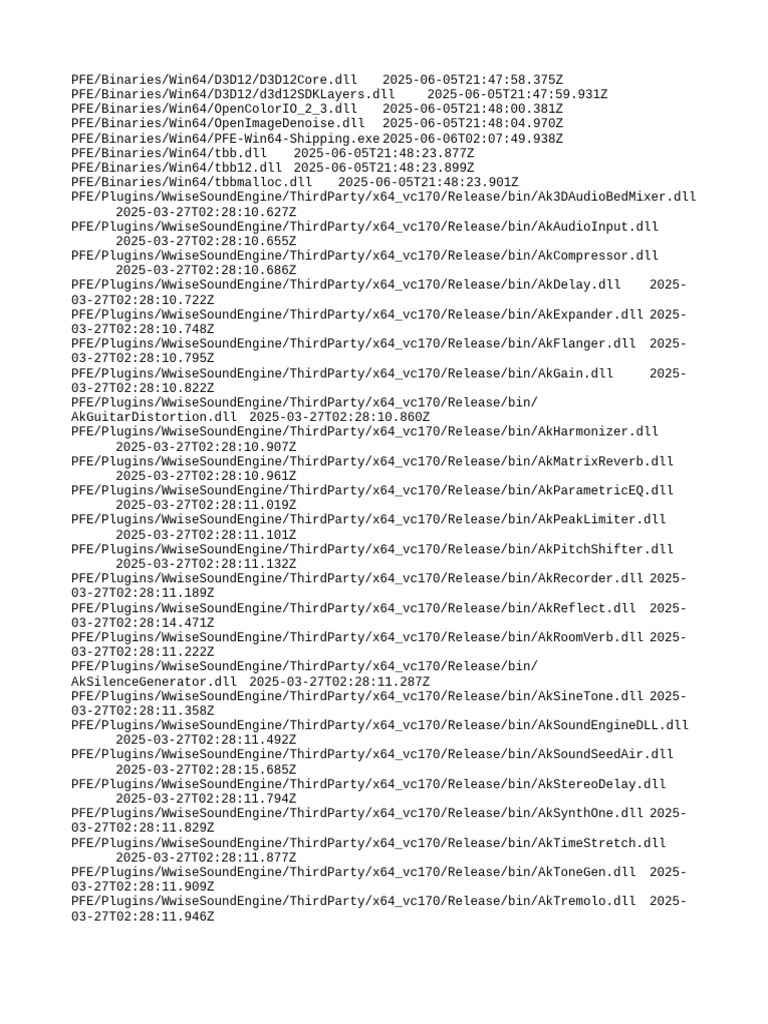 PFE Win64 Binaries and Plugins List | PDF | Ibm Pc Compatibles | Software