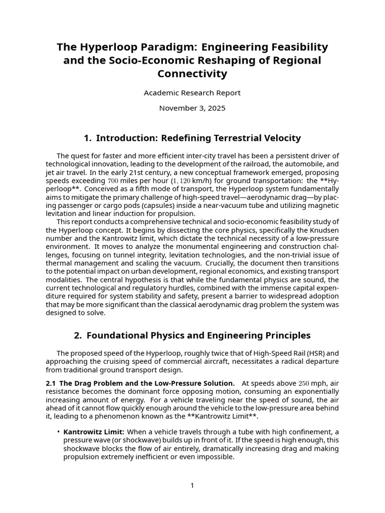 Hyperloop Engineering | PDF | Hyperloop | Propulsion