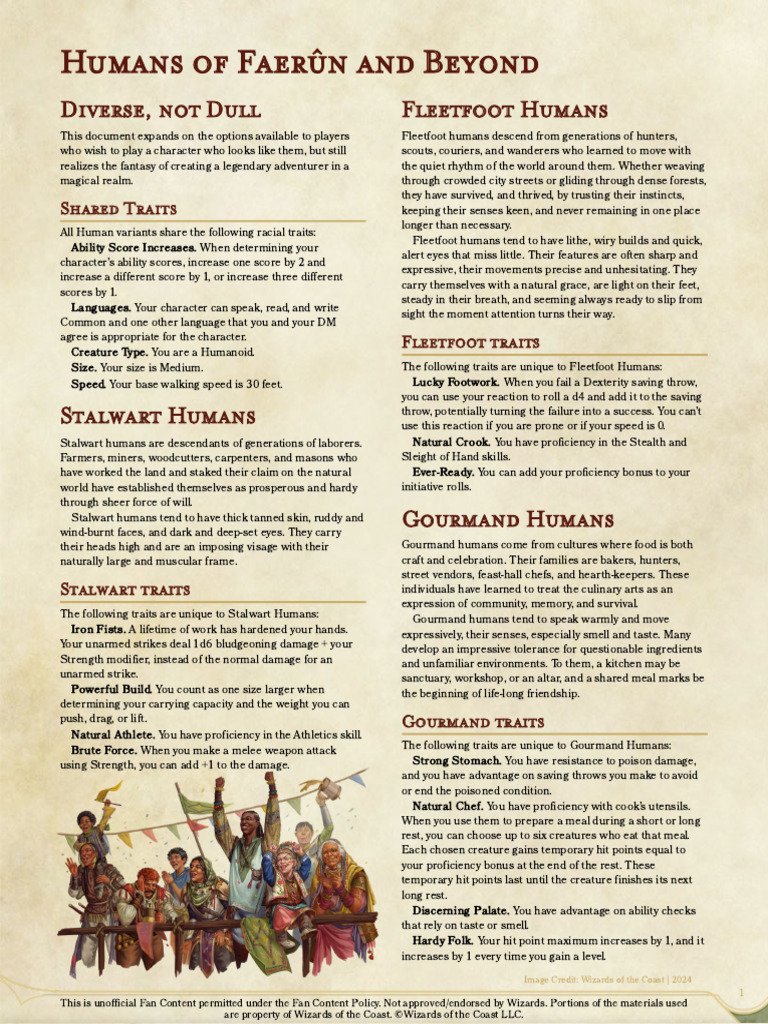 Public - Alternate Humans v2 - GM Binder | PDF