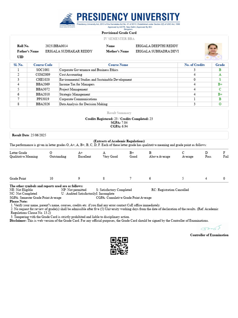 Result Sheet 14 | PDF