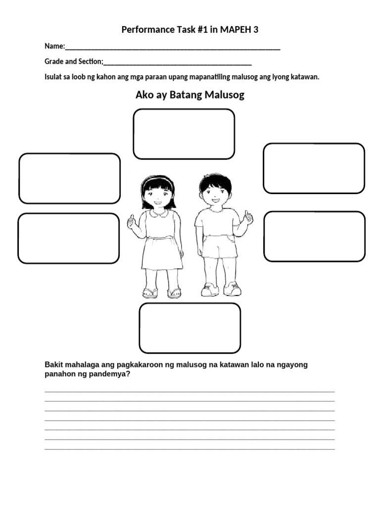 Performance Task #1 in MAPEH | PDF