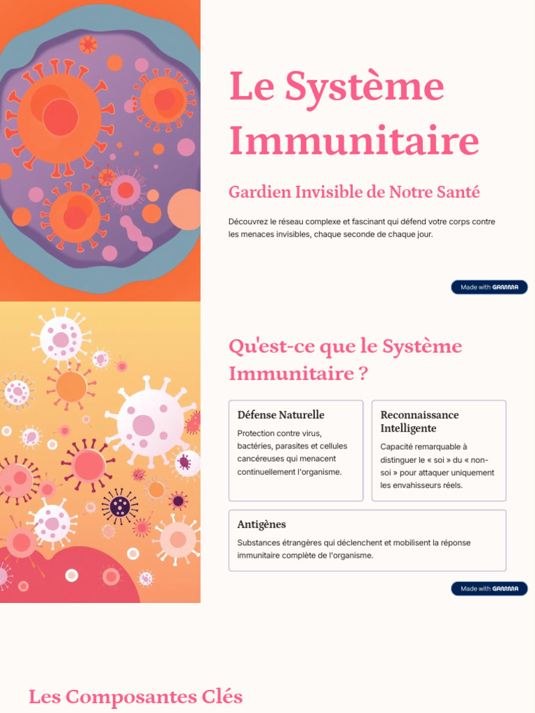 Comprendre le Système Immunitaire | PDF | Système immunitaire | Lymphocyte