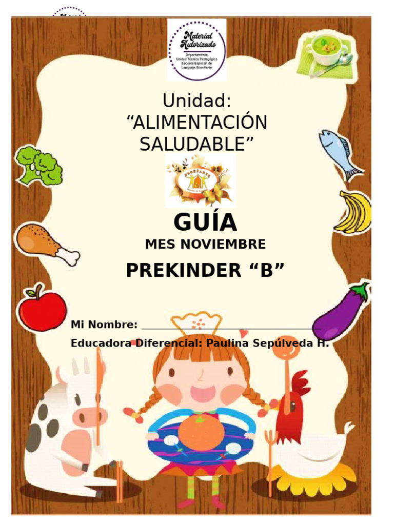 Prekinder Semana Del 3 Al 7 Noviembre | PDF