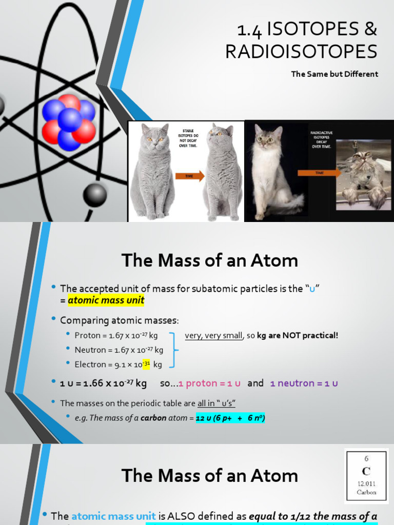 Understanding Isotopes and Radioisotopes | PDF | Radioactive Decay ...