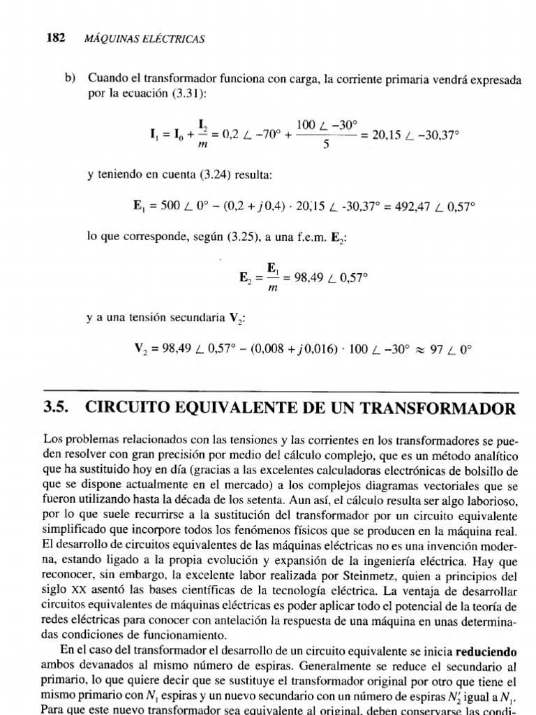 Máquinas Eléctricas Jesús Fraile Mora Transformadores Pdf