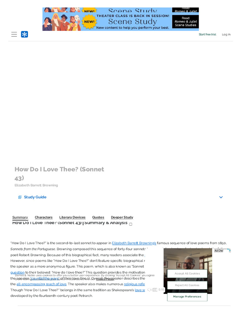 How Do I Love Thee 2 | PDF | Sonnets | Http Cookie