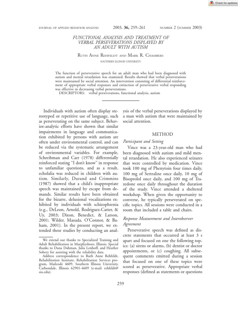 j of App Behav Analysis - 2013 - Rehfeldt - Functional Analysis and Treatment of Verbal ...