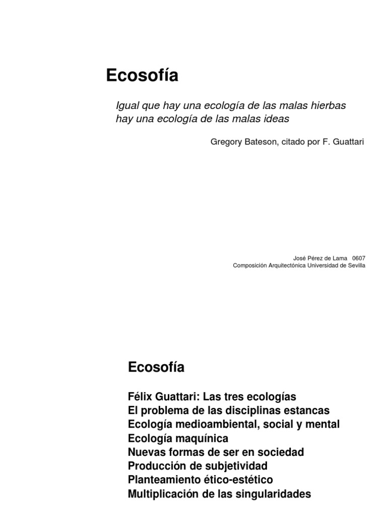 ECOSOFIA | PDF