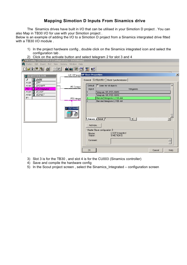 Mapping Simotion D Inputs From Sinamics Drives | PDF | Input/Output | Computer Architecture