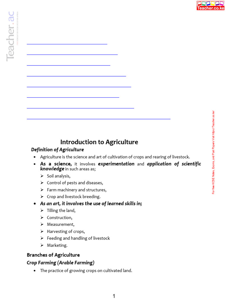Comprehensive Agriculture Curriculum Guide | PDF | Weathering | Soil