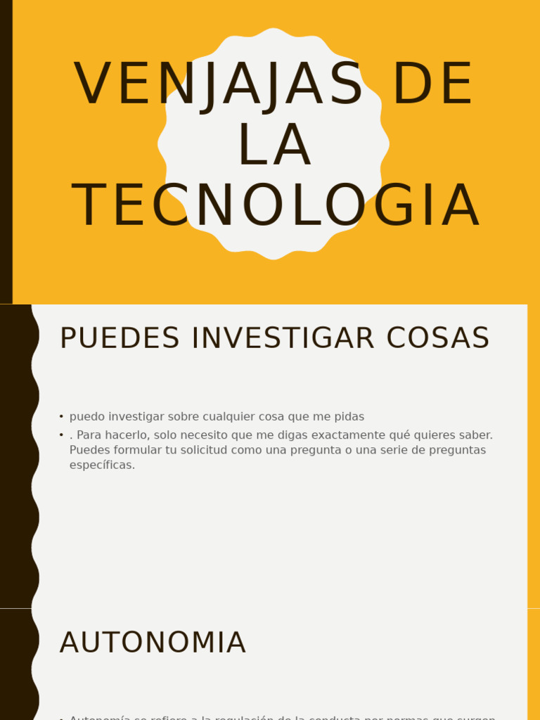 Ventajas y Desventajas de La Tecnologia GRECIA 1 DE SECUNDARIA | PDF ...