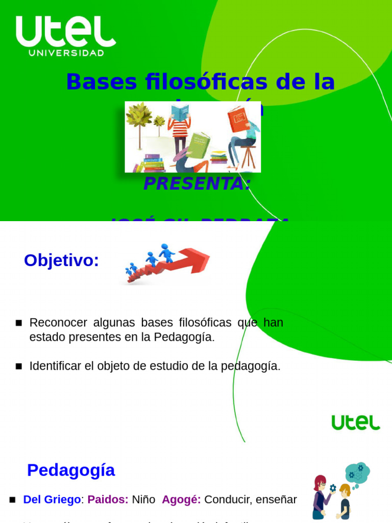 Bases filosóficas de la pedagogía moderna | PDF | Pedagogía | Plan de ...