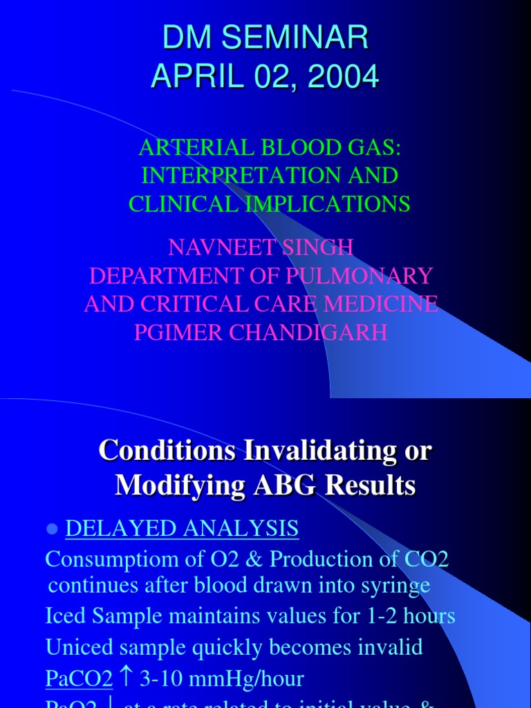 abg | Respiratory System | Physiology