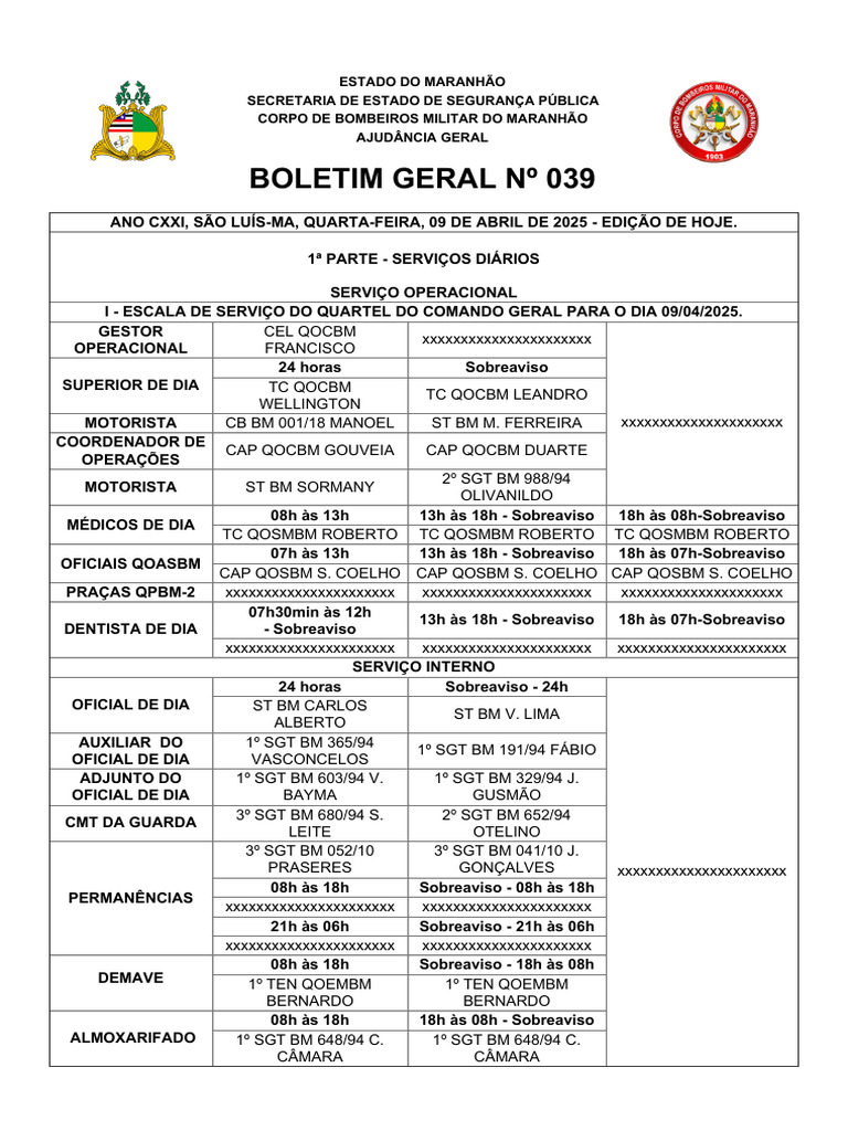 BG N° 039-2025 | PDF | Sentença (jurídico) | Férias trabalhistas