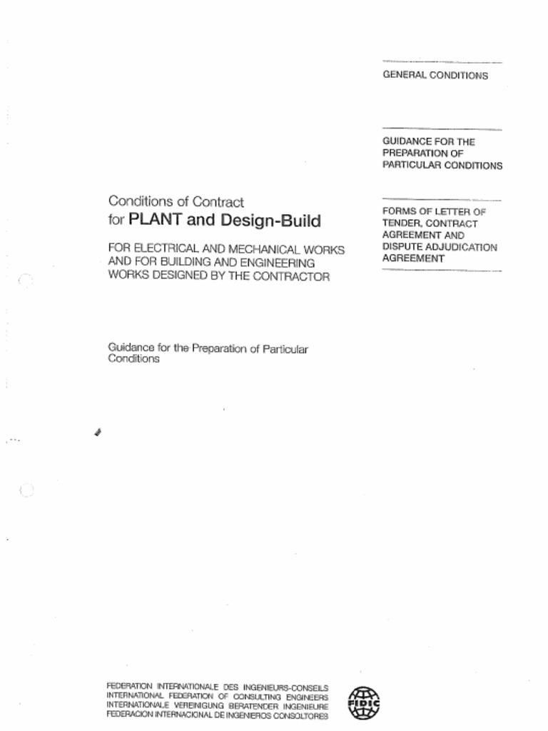FIDIC Design & Build - 2 | PDF