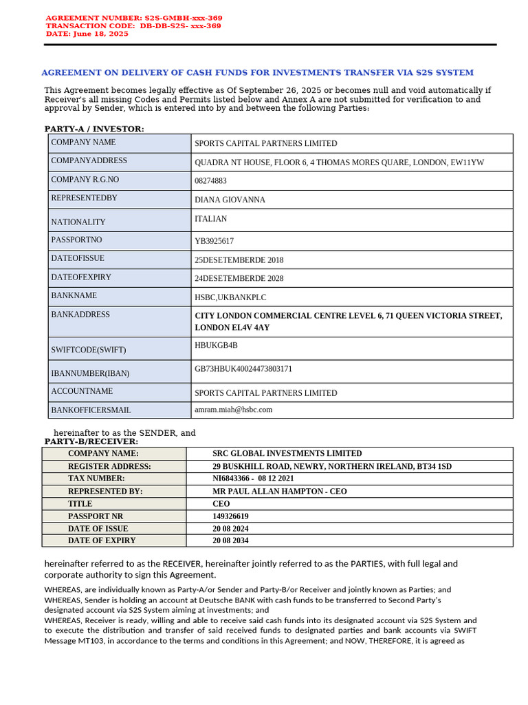 Cópia de DOA S2S SCP - SRC GLOBAL GMS26092025 | PDF | Arbitration ...
