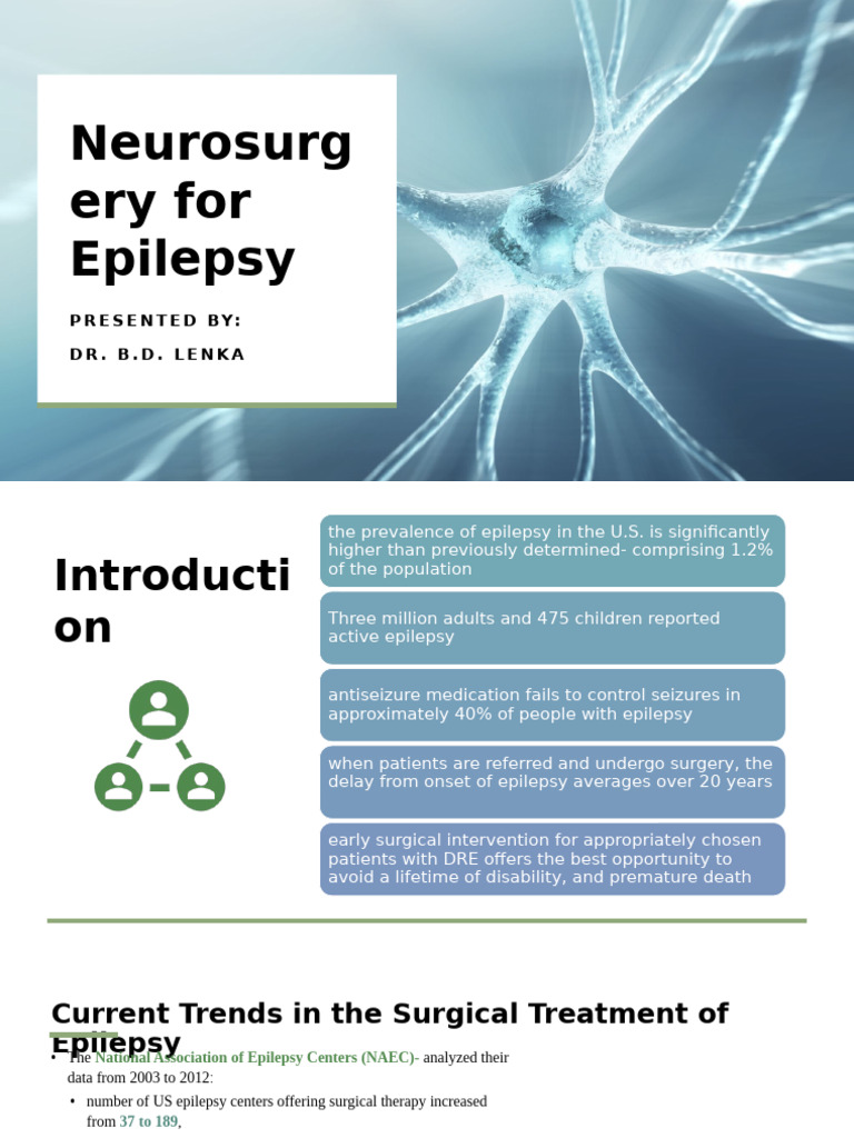 Neurosurgery For Epilepsy | PDF | Epilepsy | Neuroscience