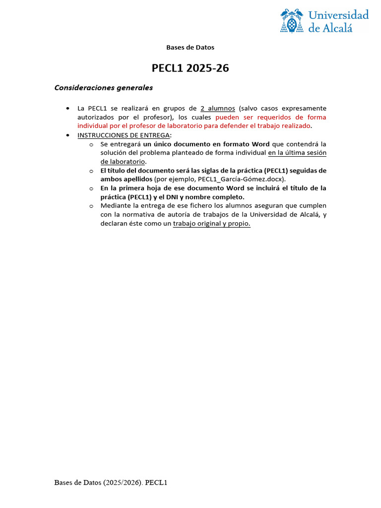 PL1 Base de Datos 25 26 | PDF | Base de datos relacional | SQL