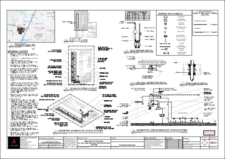 LP-Gas System Layout for Mesa SM Bacoor | PDF | Equipment | Gas ...