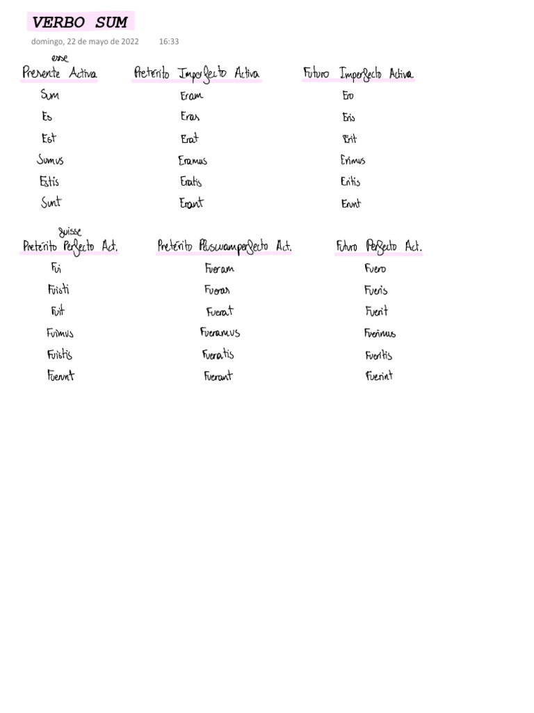 Verbo Sum | PDF