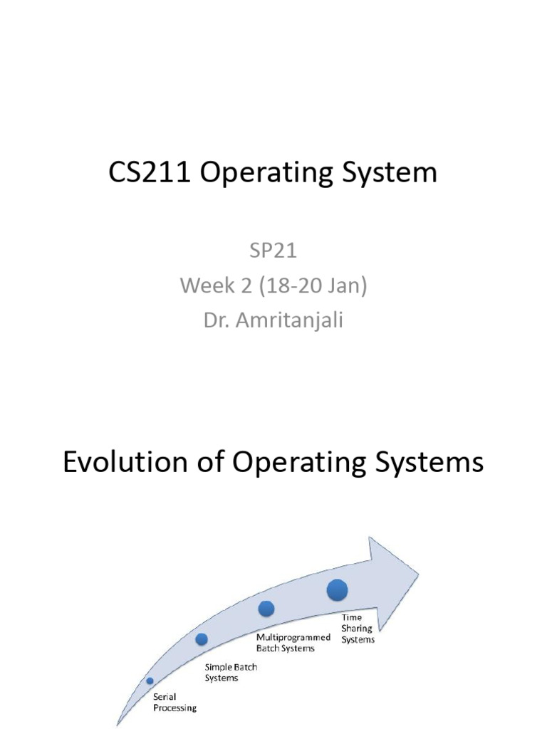 Evolution of Operating Systems Overview | PDF | Operating System ...