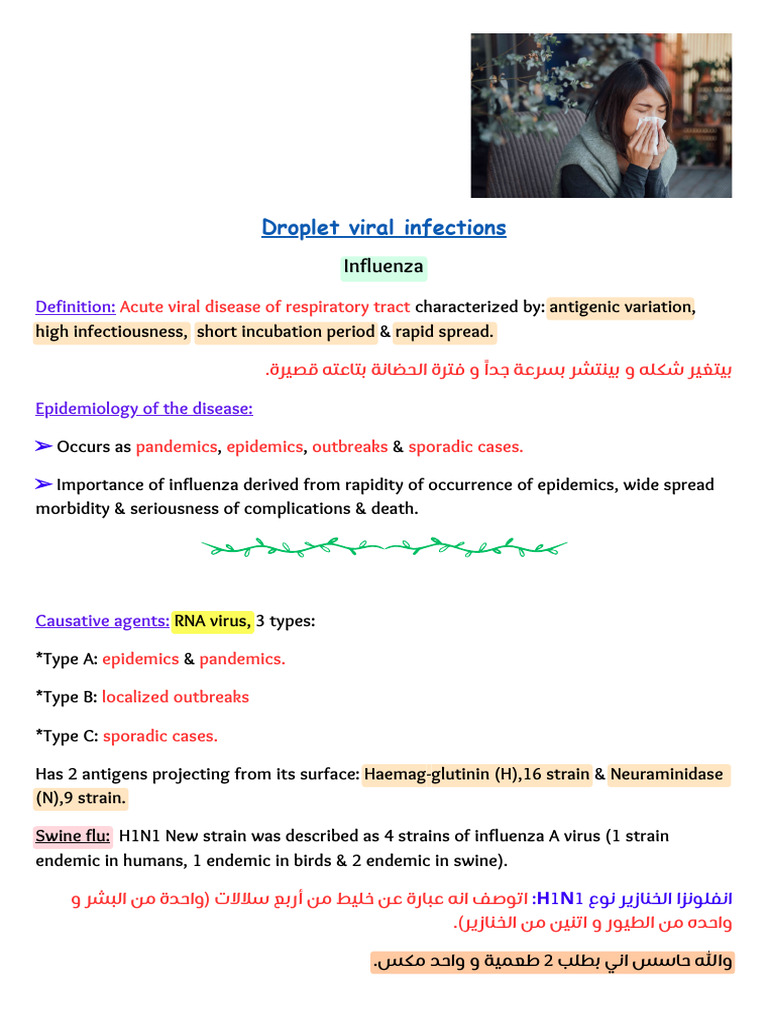 Influenza: Types, Transmission, and Prevention | PDF | Influenza ...