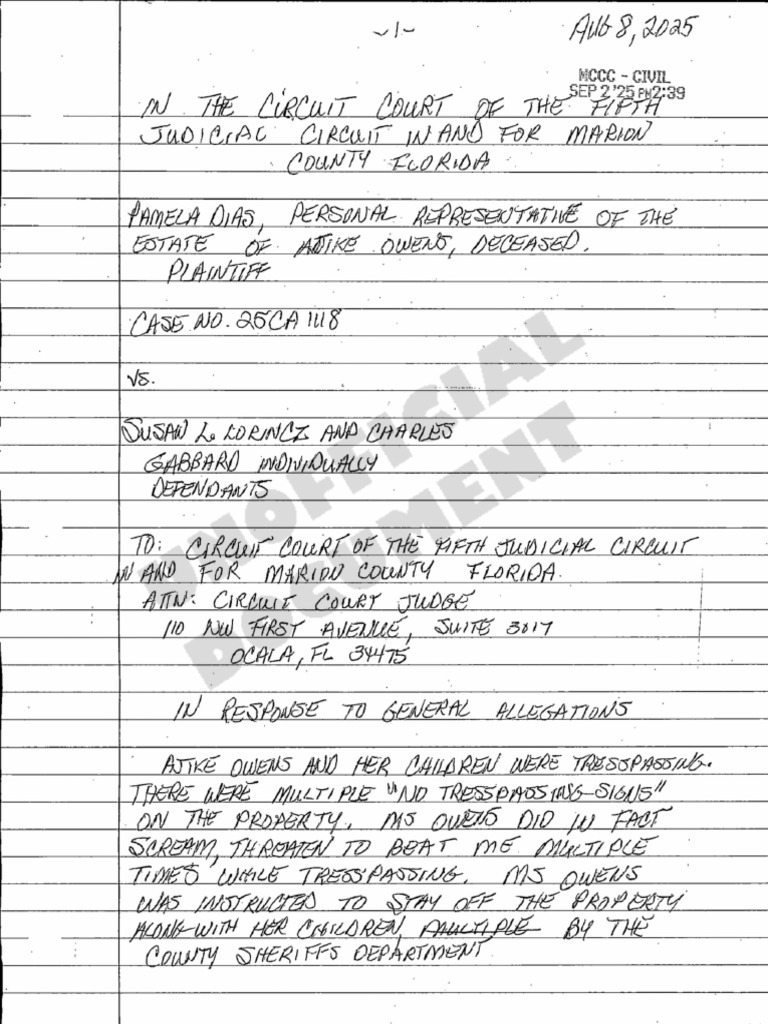Redacted Lorincz Letter PDF | PDF