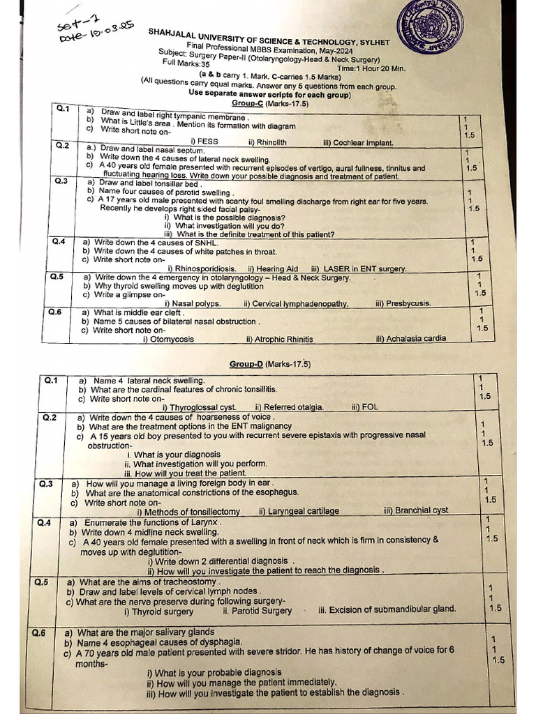 Surgery Paper-2 Orof | PDF