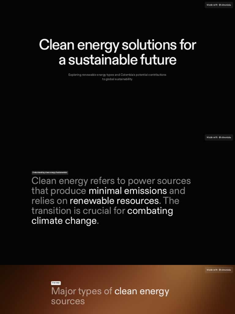 Clean Energy Solutions For A Sustainable Future | PDF | Renewable ...