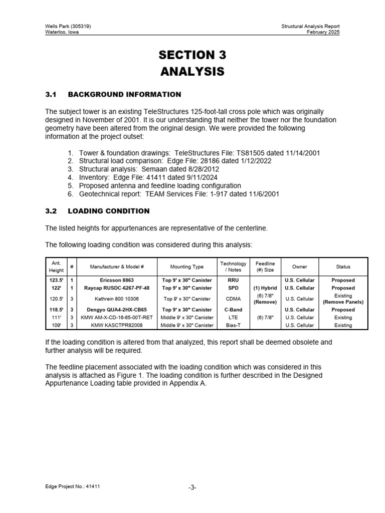 Tower Structural Analysis | PDF | Structural Analysis