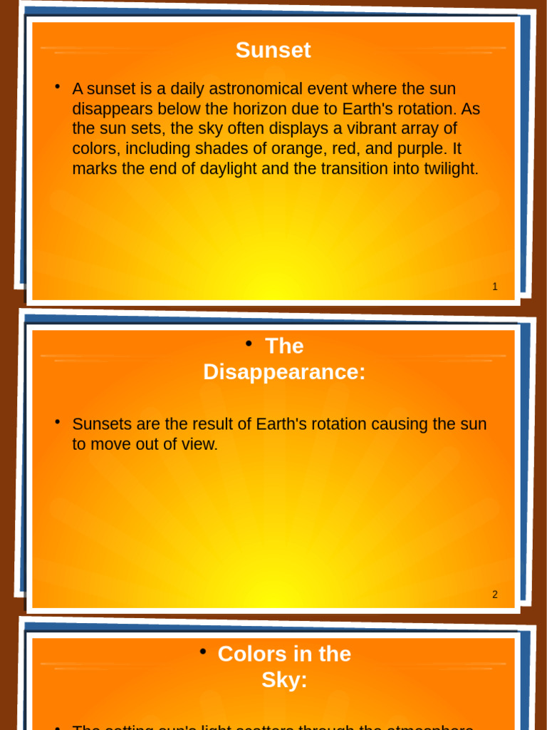 Sunset | PDF
