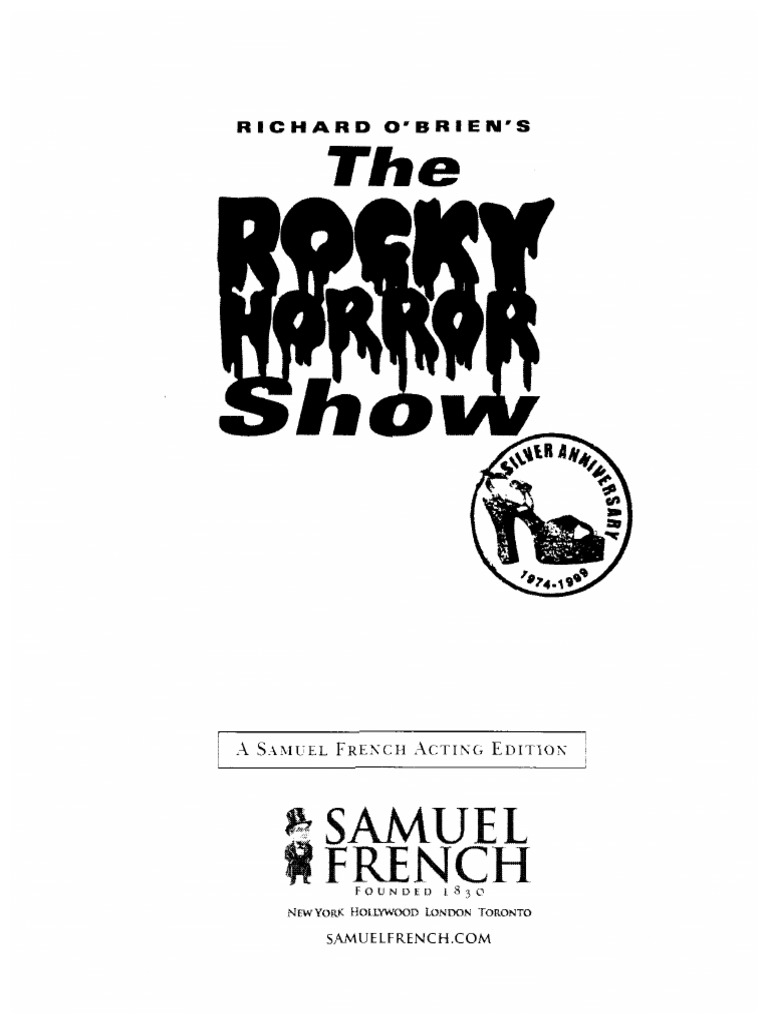 Rocky Horror Show Script | PDF