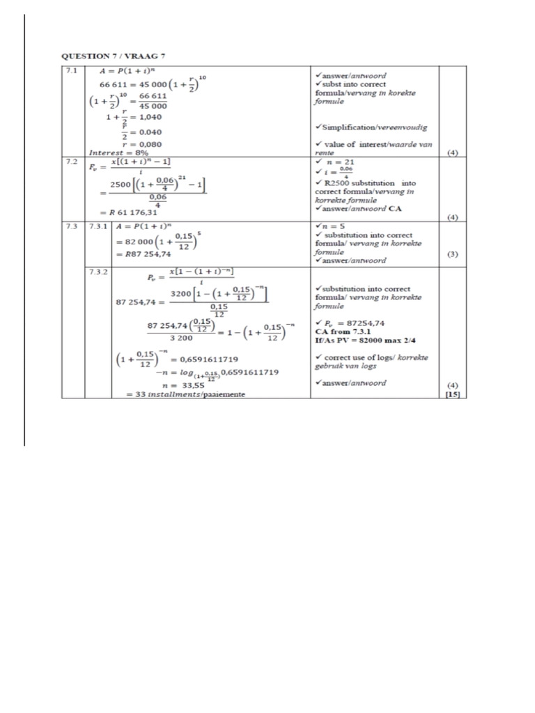 Grade 12 Financial Math - 1 | PDF
