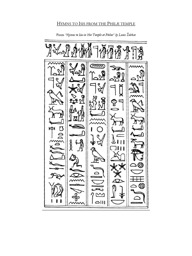 Hymns To Isis From Philae | PDF | Isis | Horus