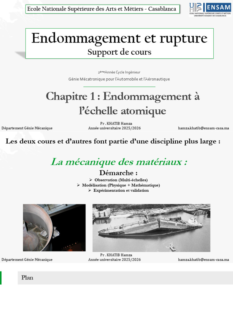 Endommagement des matériaux à l'échelle atomique | PDF | Liaison ...