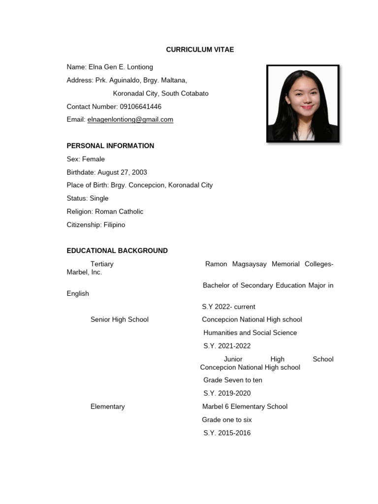 Curriculum Vitae | PDF