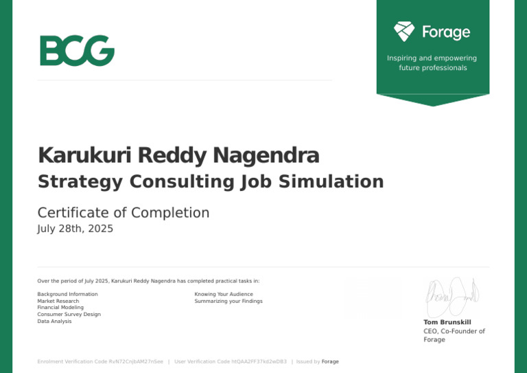 BCG Virtual Job Simulation | PDF