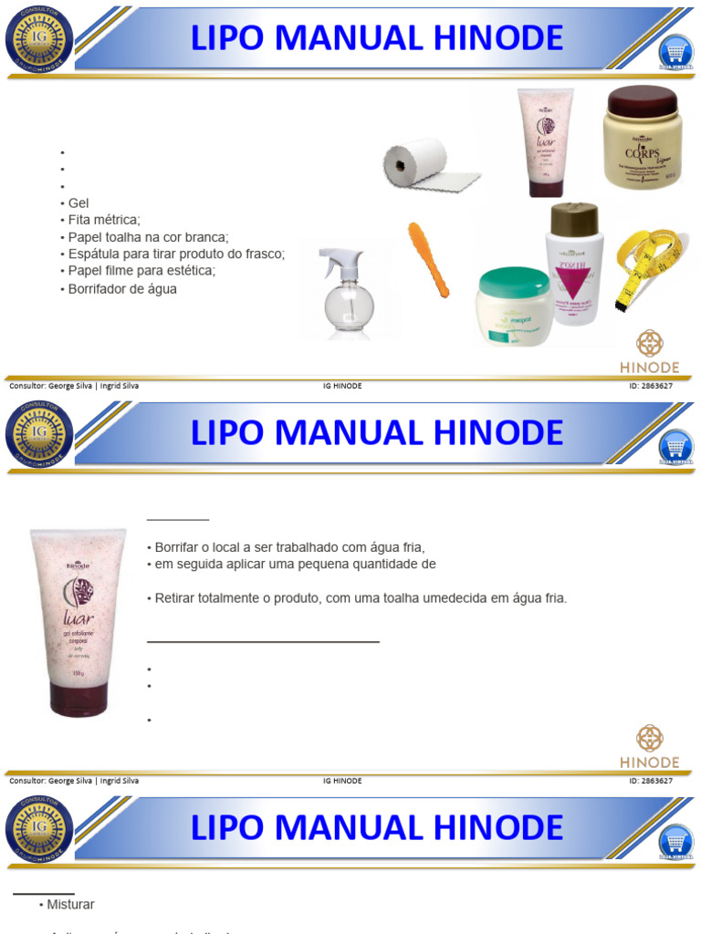 Lipo Manual Ig Hinode Compress | PDF | Massagem