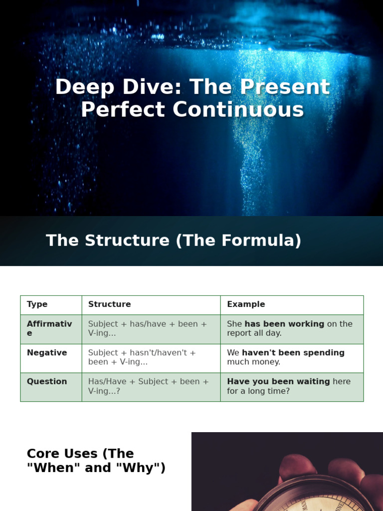 Understanding Present Perfect Continuous | PDF | Semantics | Semantic Units