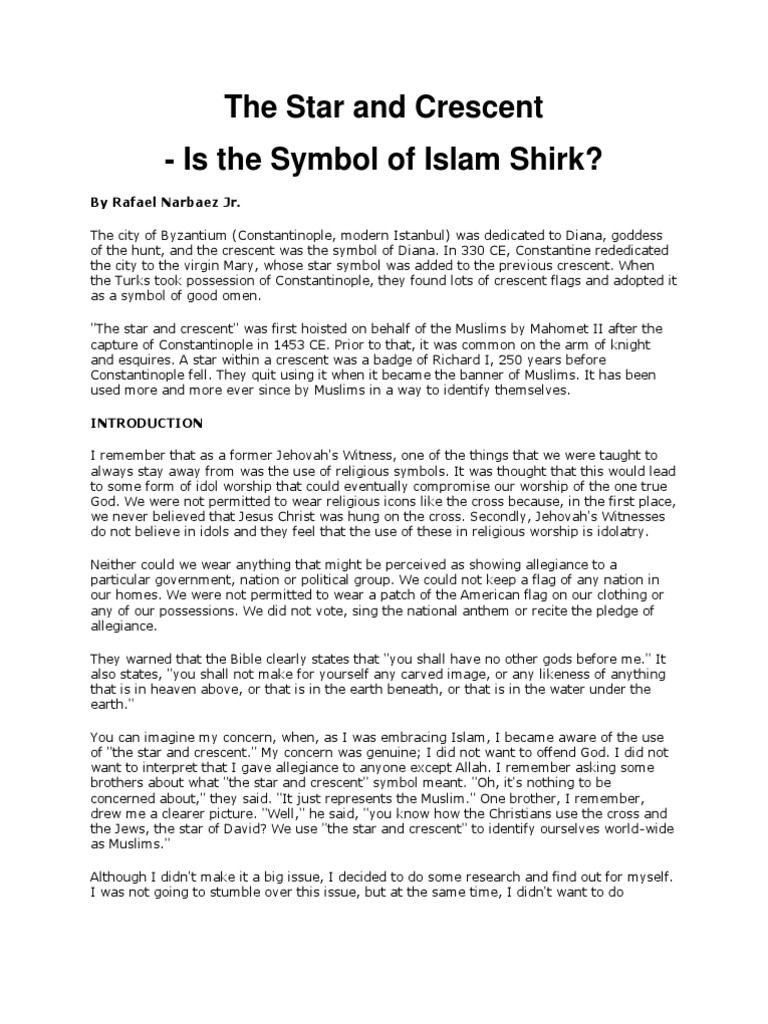 The Star and Crescent | PDF | Idolatry | Pledge Of Allegiance
