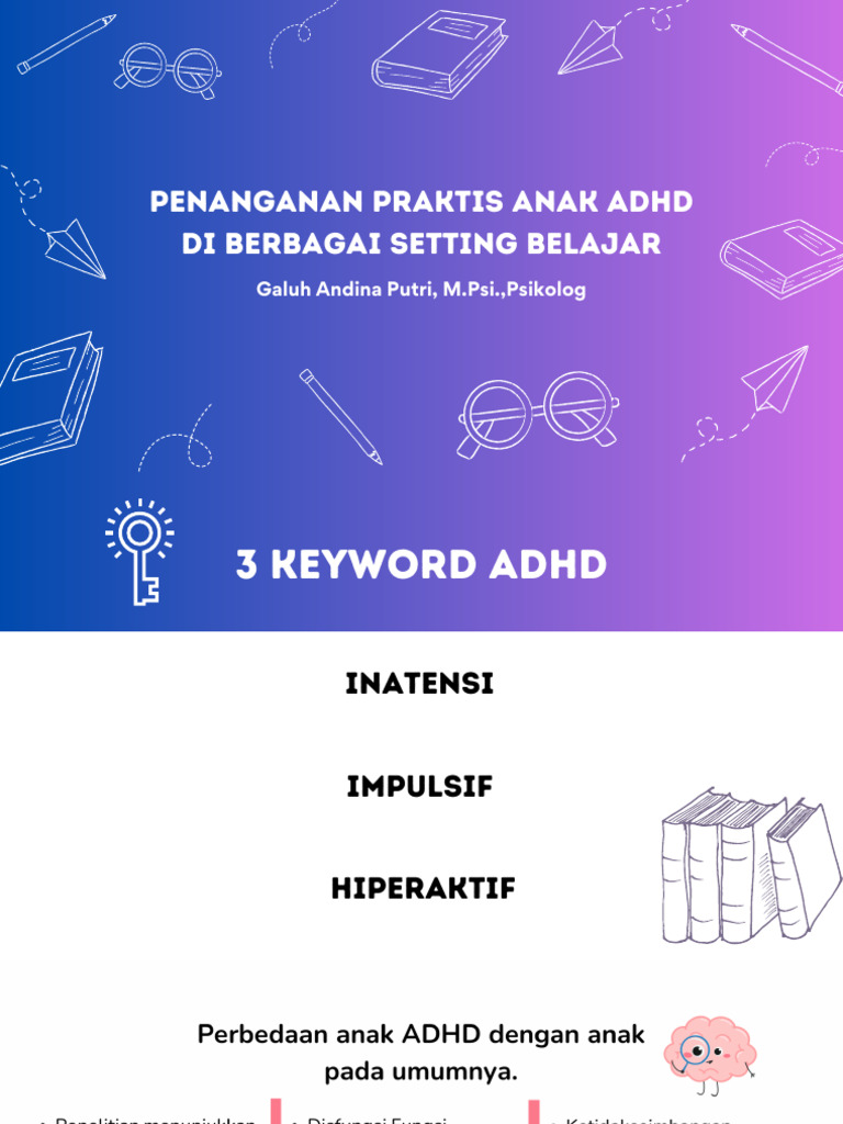 Strategi Penanganan Anak ADHD di Sekolah | PDF
