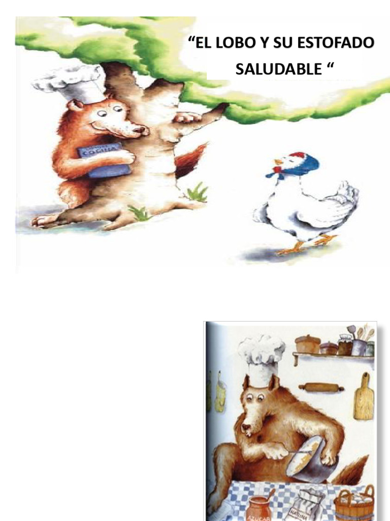 Cuento El Lobo y Su Estofado Saludable | PDF