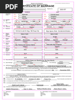 Philippine Marriage Certificate Sample | PDF | Marriage License | Marriage