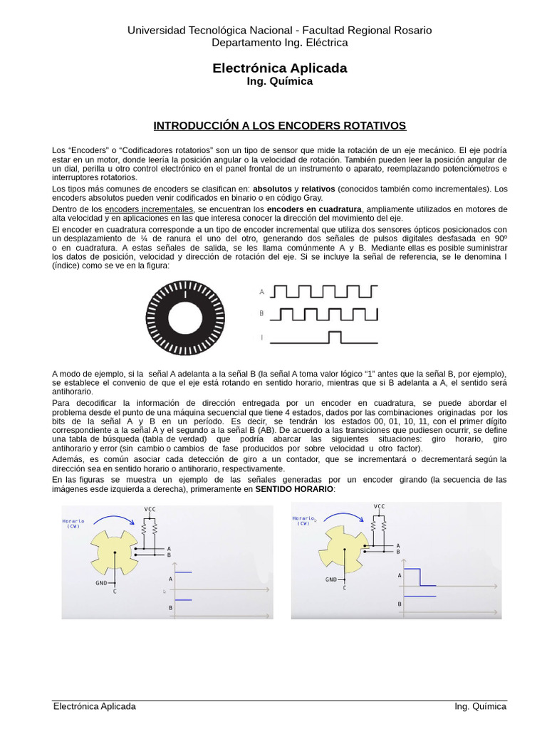 Introducción a Encoders Rotativos | PDF