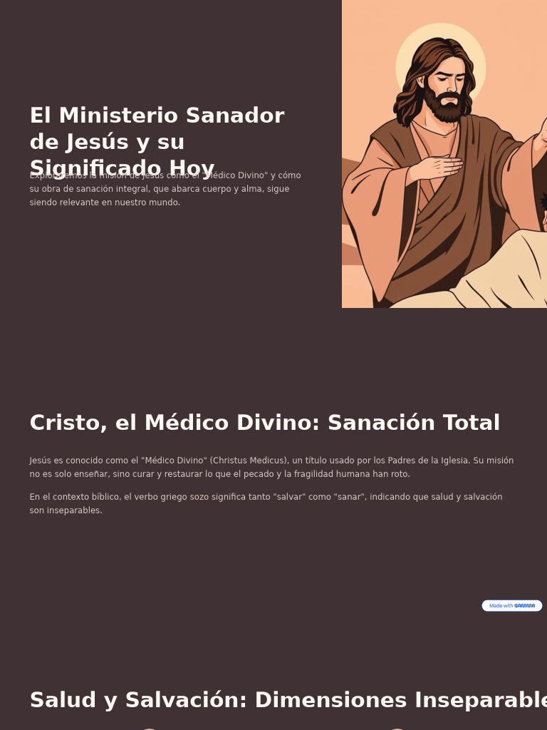 El Ministerio Sanador de Jesus y Su Significado Hoy.T3 | PDF | Cristo ...