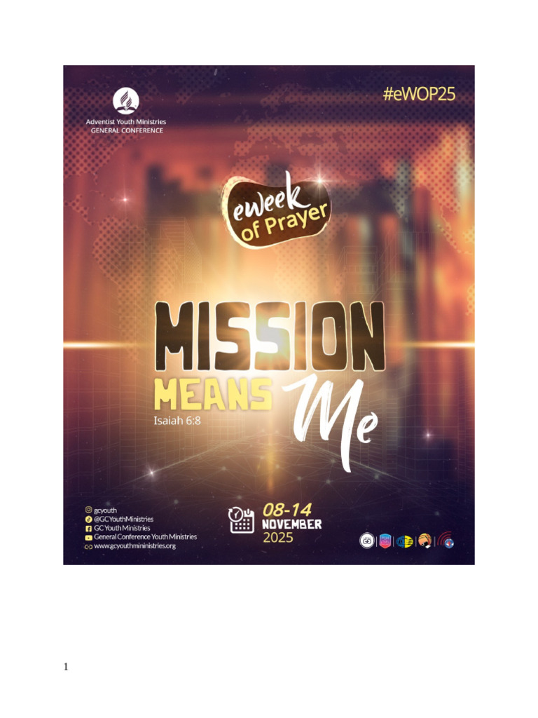 Mission Means Me: Answering God's Call | PDF | Jesus | God
